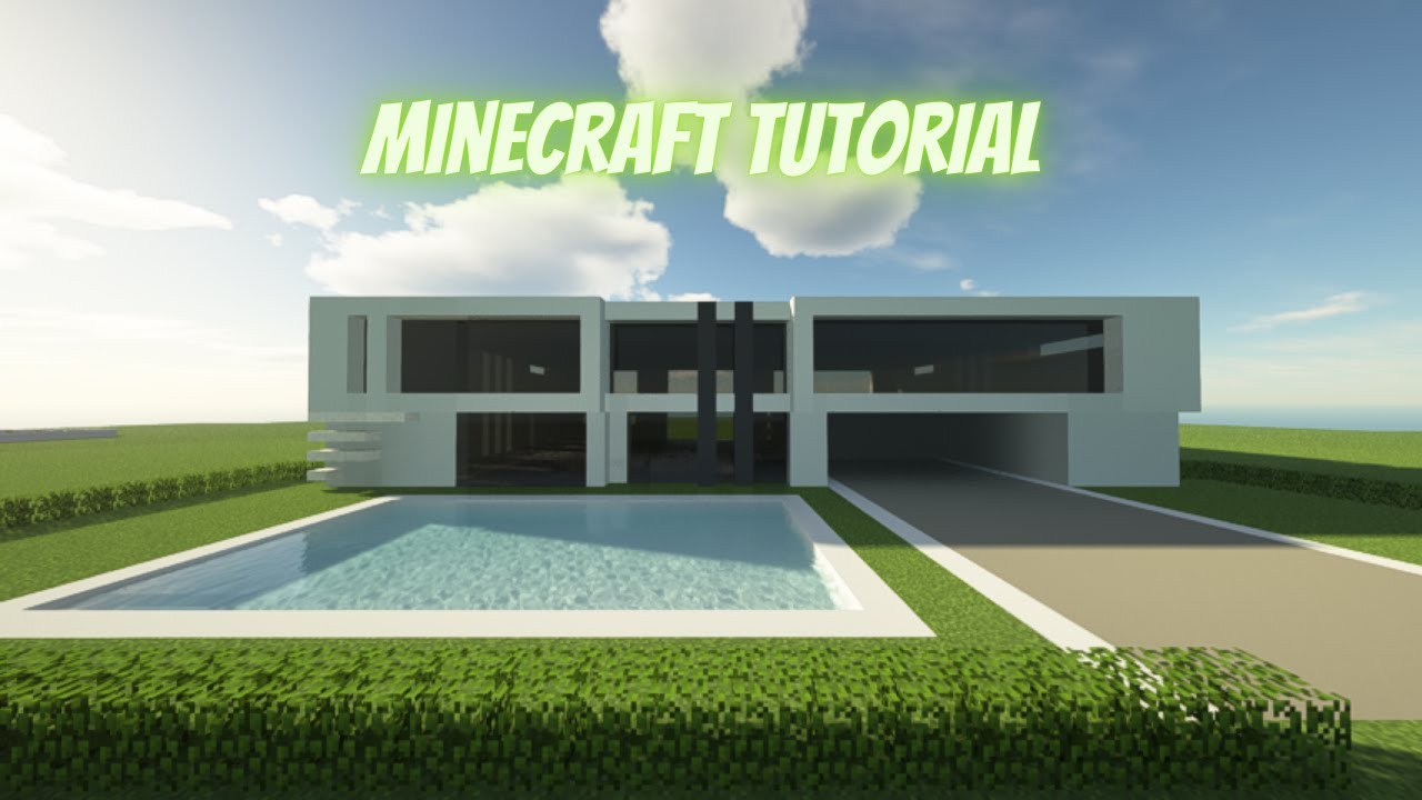 Raytracing Tutorial: How to build a modern house in Minecraft - YouTube