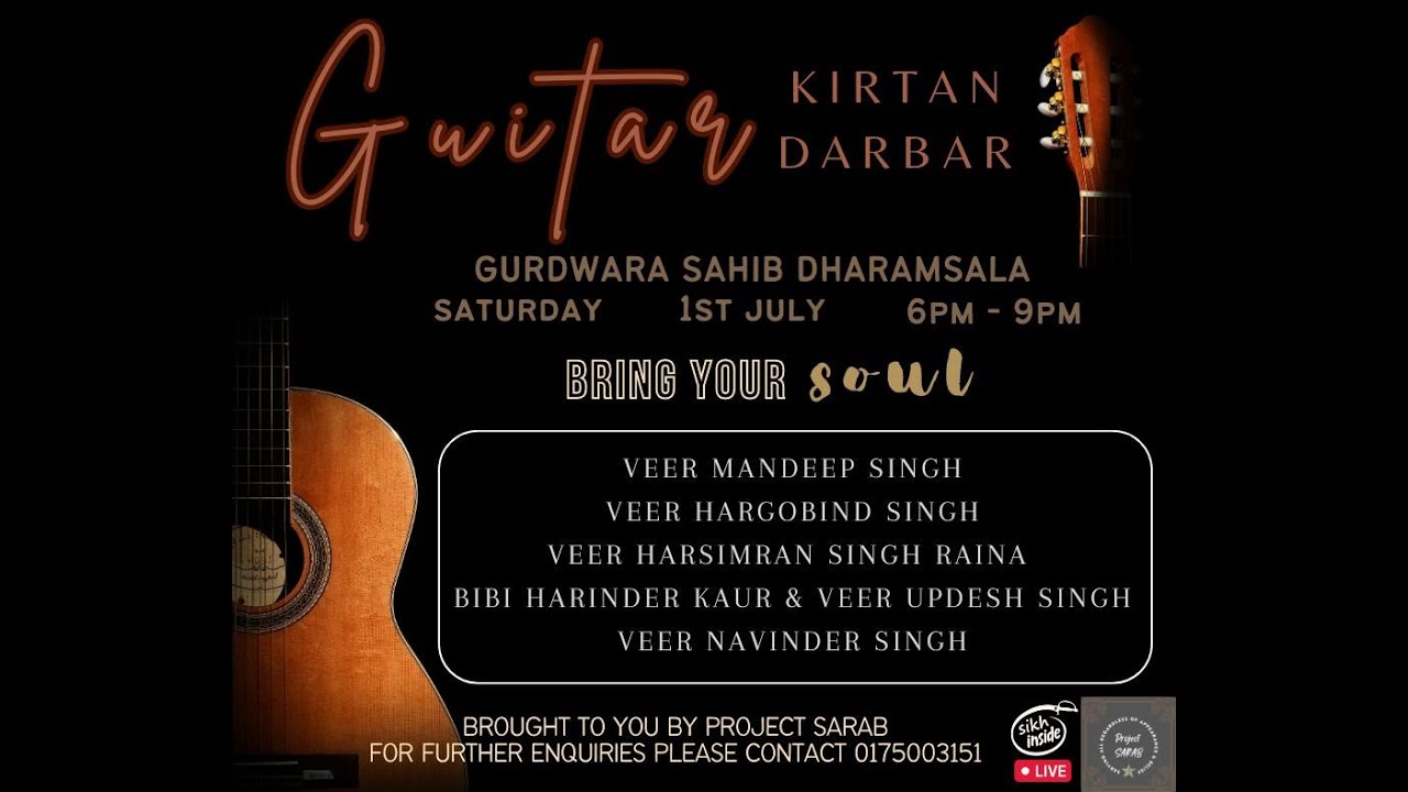 Guitar Kirtan Darbar 2023 | Gurdwara Sahib Dharamsala - YouTube