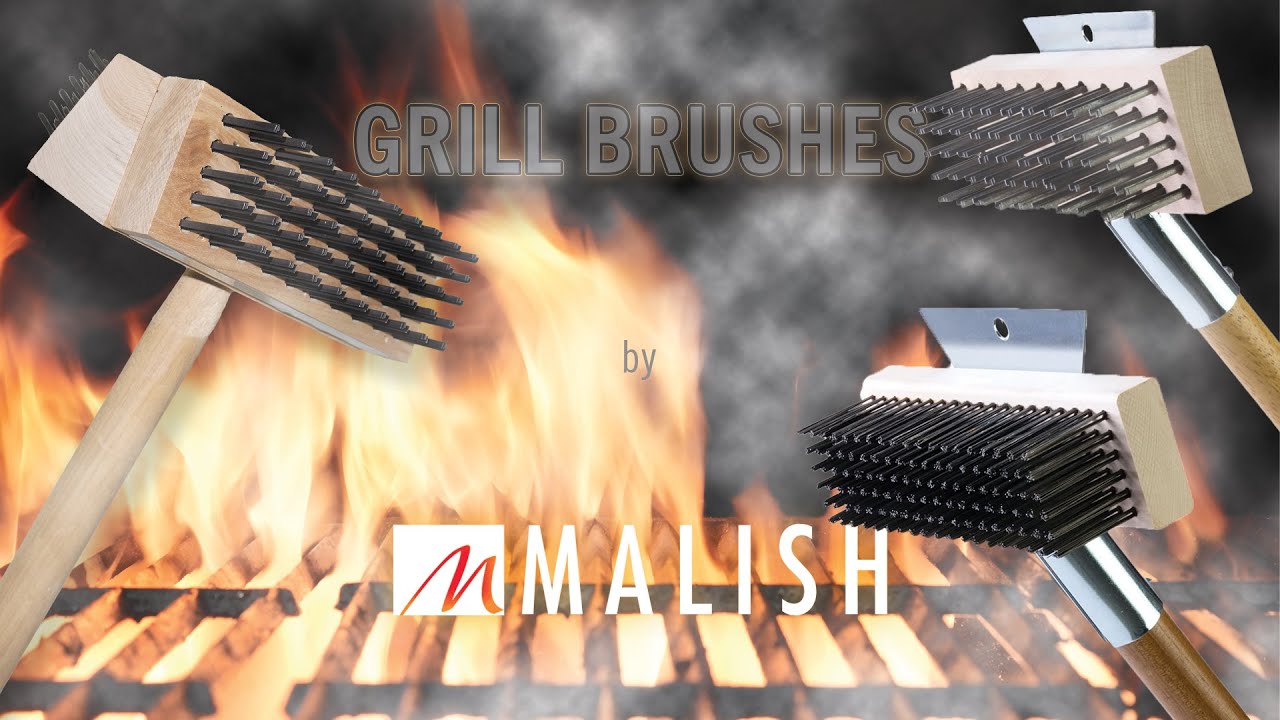 Commercial Grill Brushes By Malish - YouTube