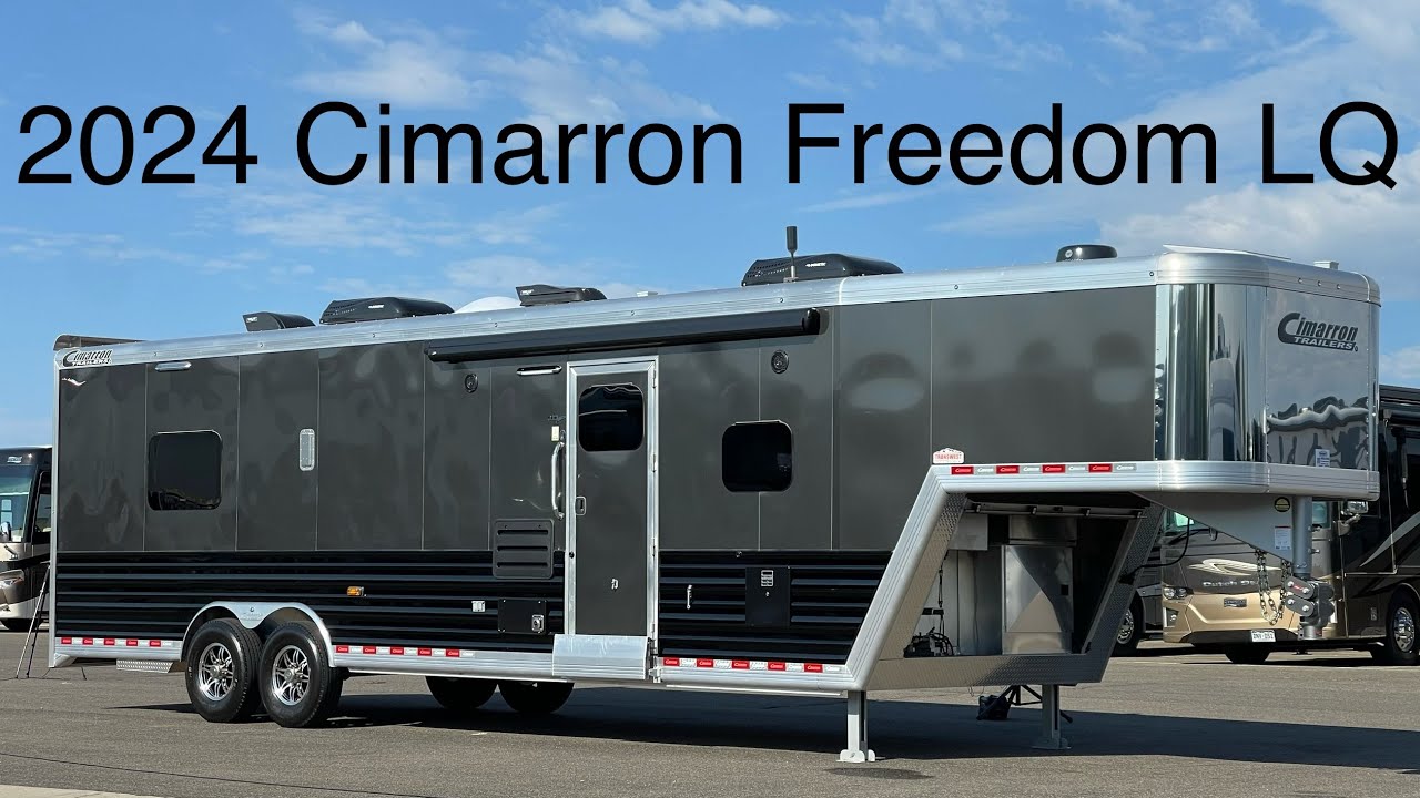 2024 Cimarron Freedom Toy Hauler Living Quarters - YouTube