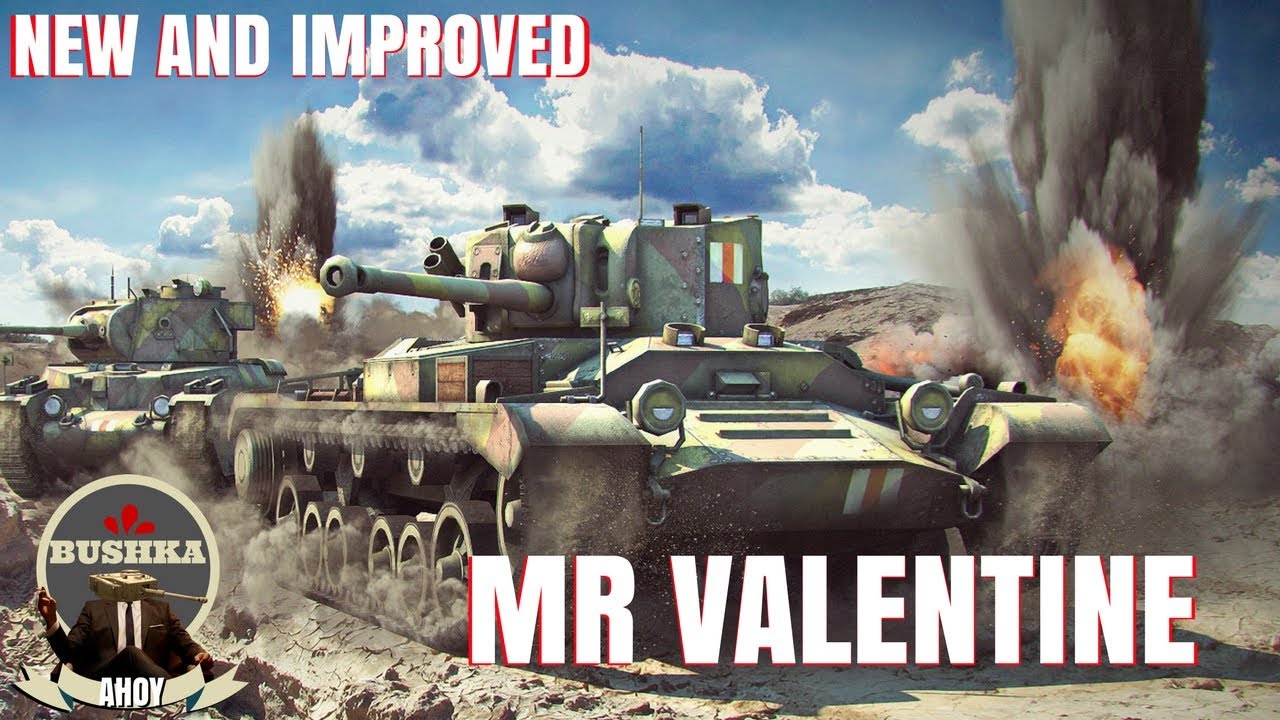 The New And Improved Valentine World of Tanks Blitz - YouTube