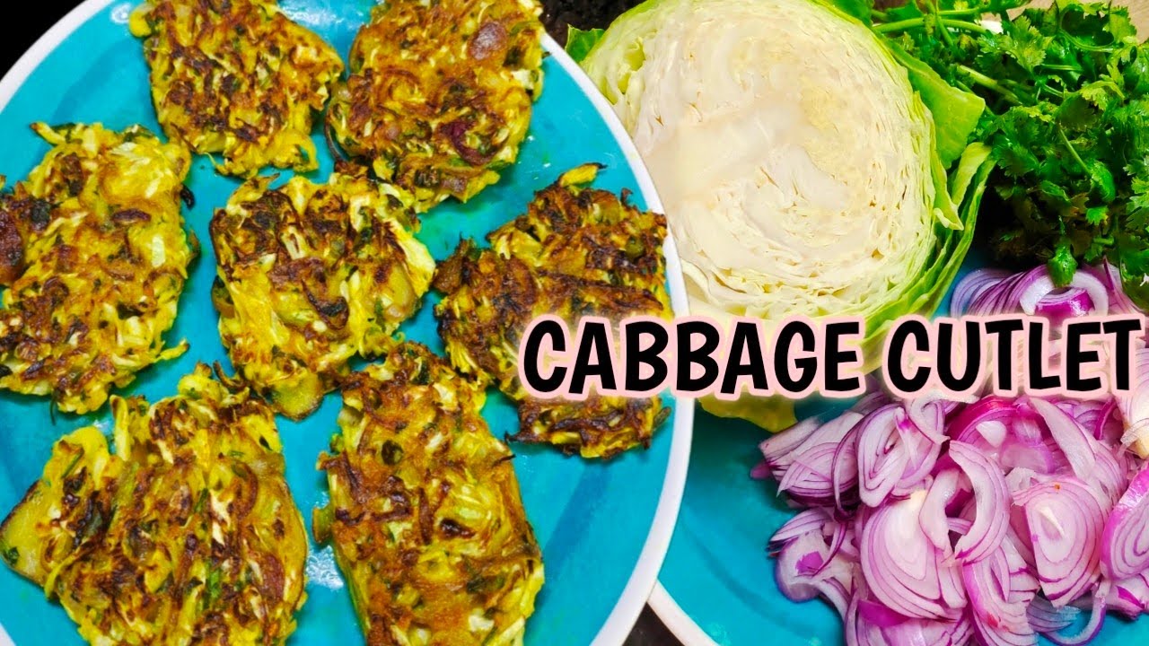Cabbage Cutlet Recipe | Patta Gobhi Cutlet | Easy Snack Idea | Cabbage ...