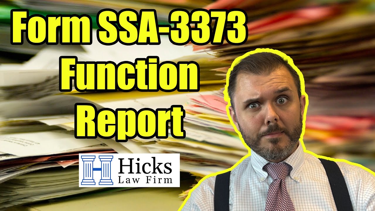How to Complete the SSA Function Report - YouTube