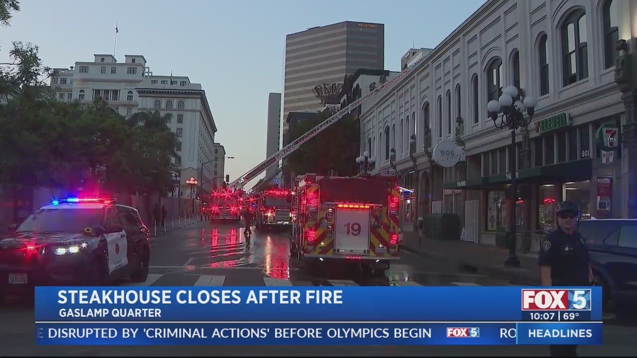 Gaslamp Quarter steakhouse closes after fire during San Diego Comic-Con ...