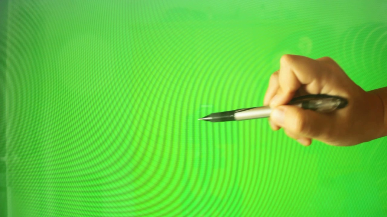 Hand writing with pen on green screen. Stock footage - YouTube