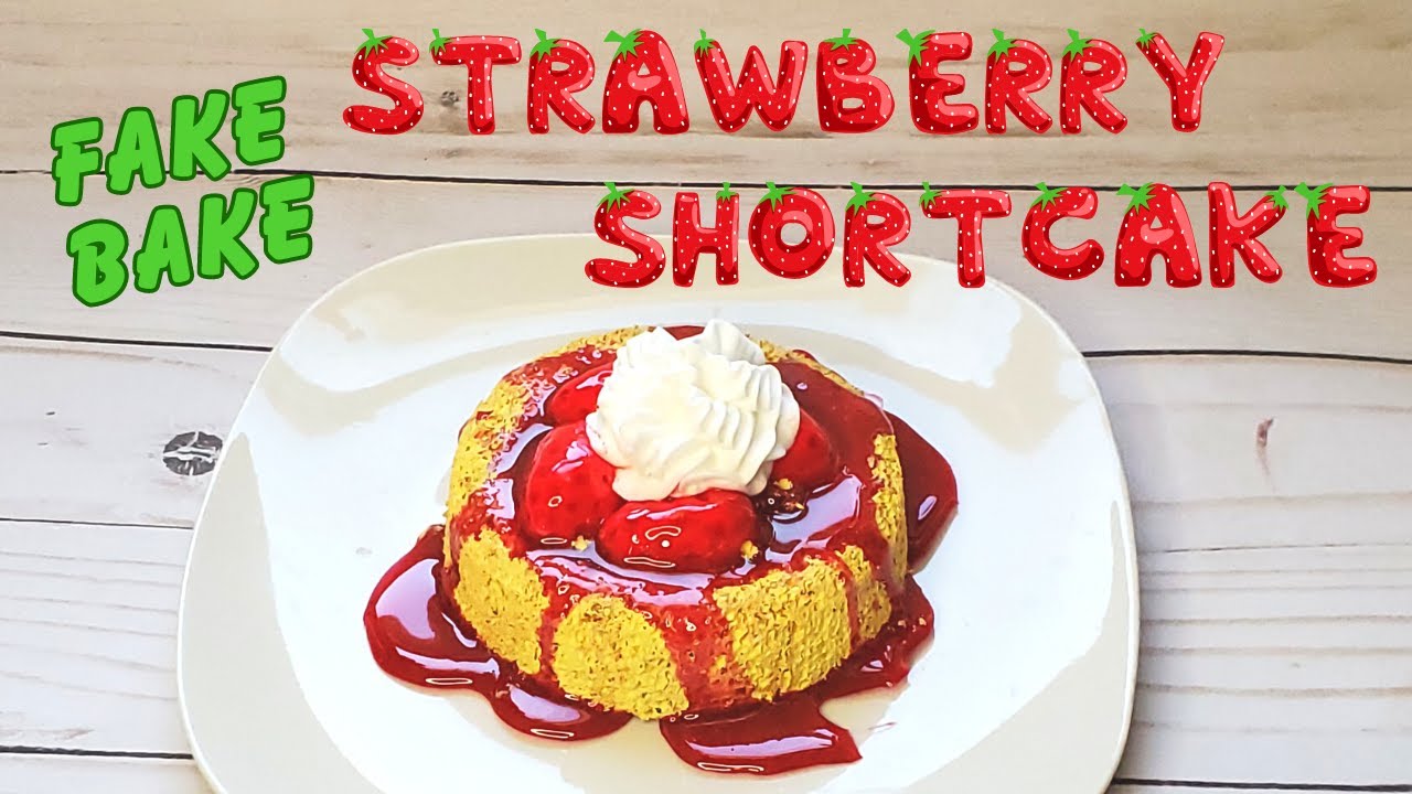 FAKE STRAWBERRY SHORTCAKE DIY Summer Fake Bake - YouTube