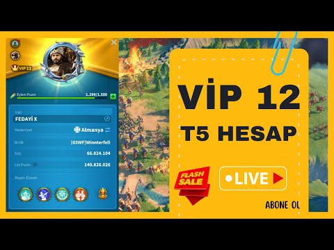 VİP 12 HESAP İNCELEMESİ |  Rise Of Kingdoms