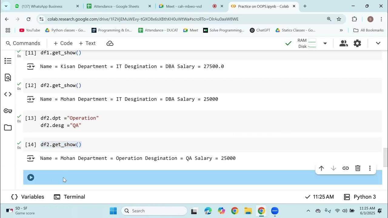 Type of Variables and types of method in OOPS (Part-2) Class-20 - YouTube