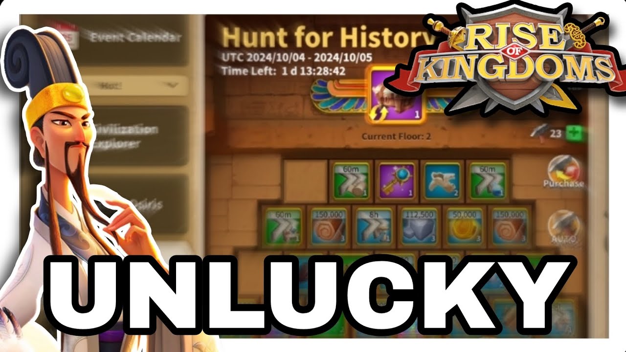 The unluckiest hunt for history event ever | Rise of Kingdoms - YouTube