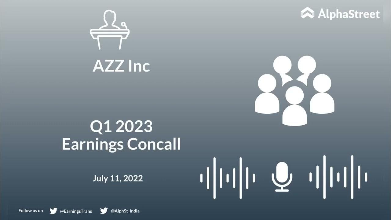 AZZ Stock | AZZ Inc Q1 2023 earnings call - YouTube