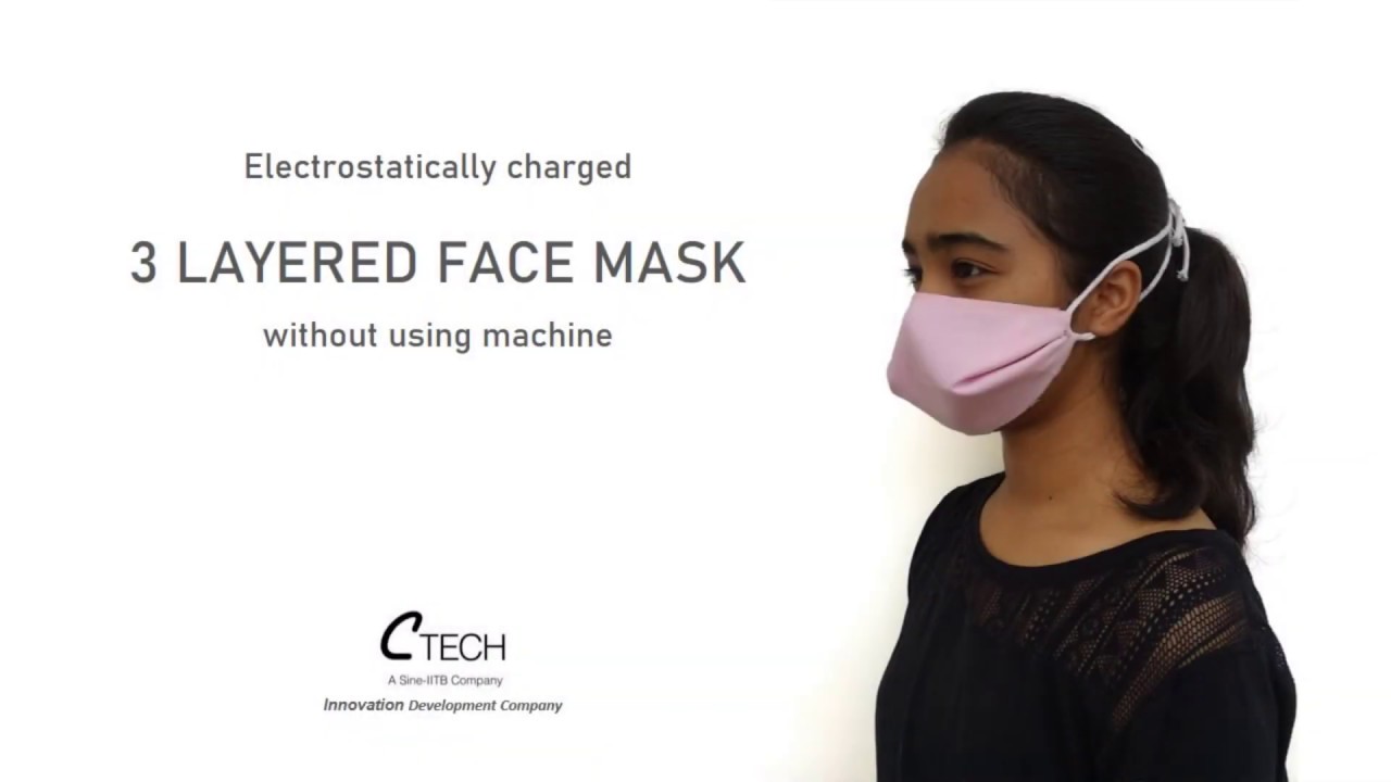 Electrostatically charged | 3 layered Face Mask | without using Machine ...