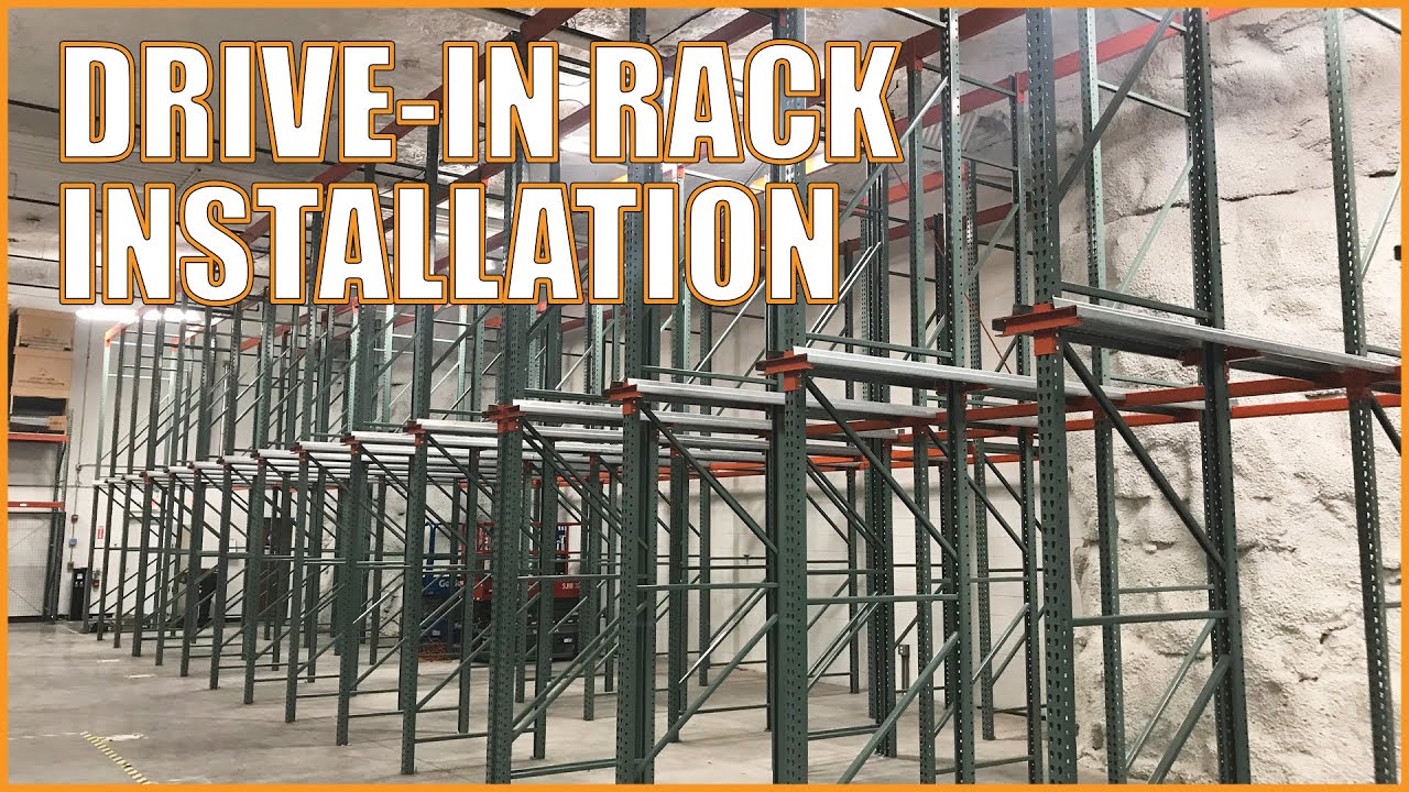 Drive-In Racking Installation Time Lapse | Logic MH - YouTube