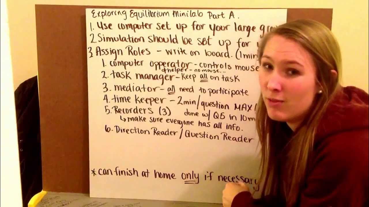 Exploring Equilibrium Mini Lab Part A - YouTube