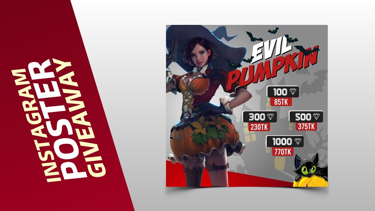 Free Fire Diamond list post design | Giveaway plp file | Naeem Design ...