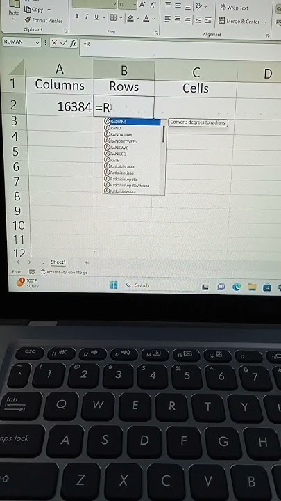 Excel me rows, columns and cells ki number kaise layen? #excel #viral #excel tricks # - YouTube
