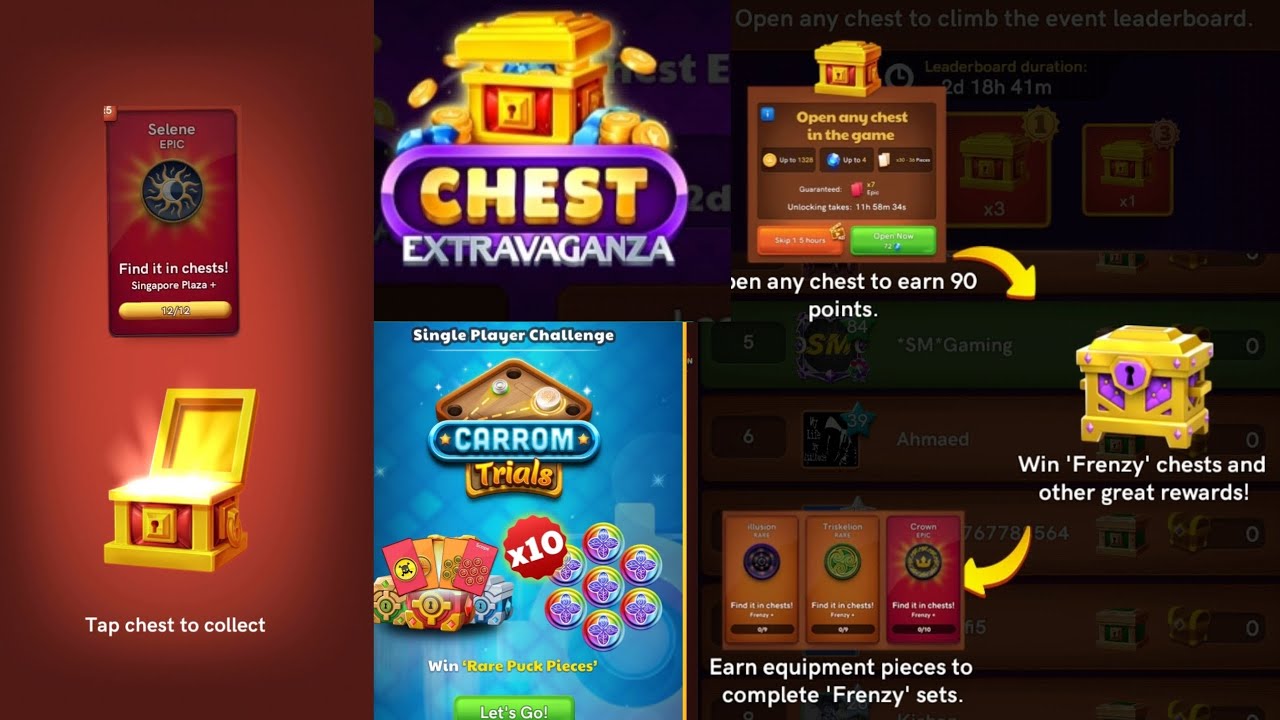 Carrom pool new Event // Free Open Sticker 😱😲 - YouTube