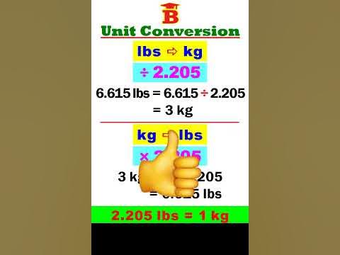 lbs to kg, kg to lbs Conversion - YouTube