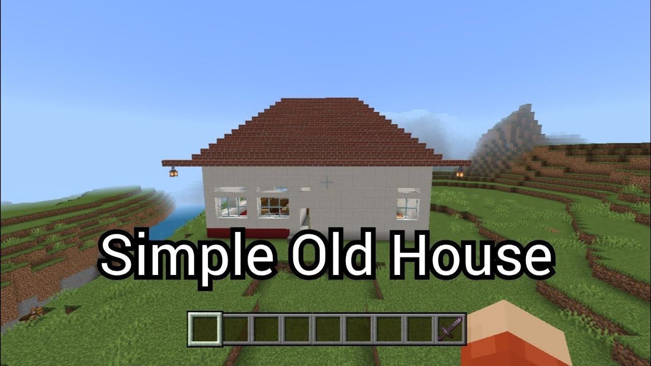 Simple Old House Build Minecraft Bedrock Edition - YouTube
