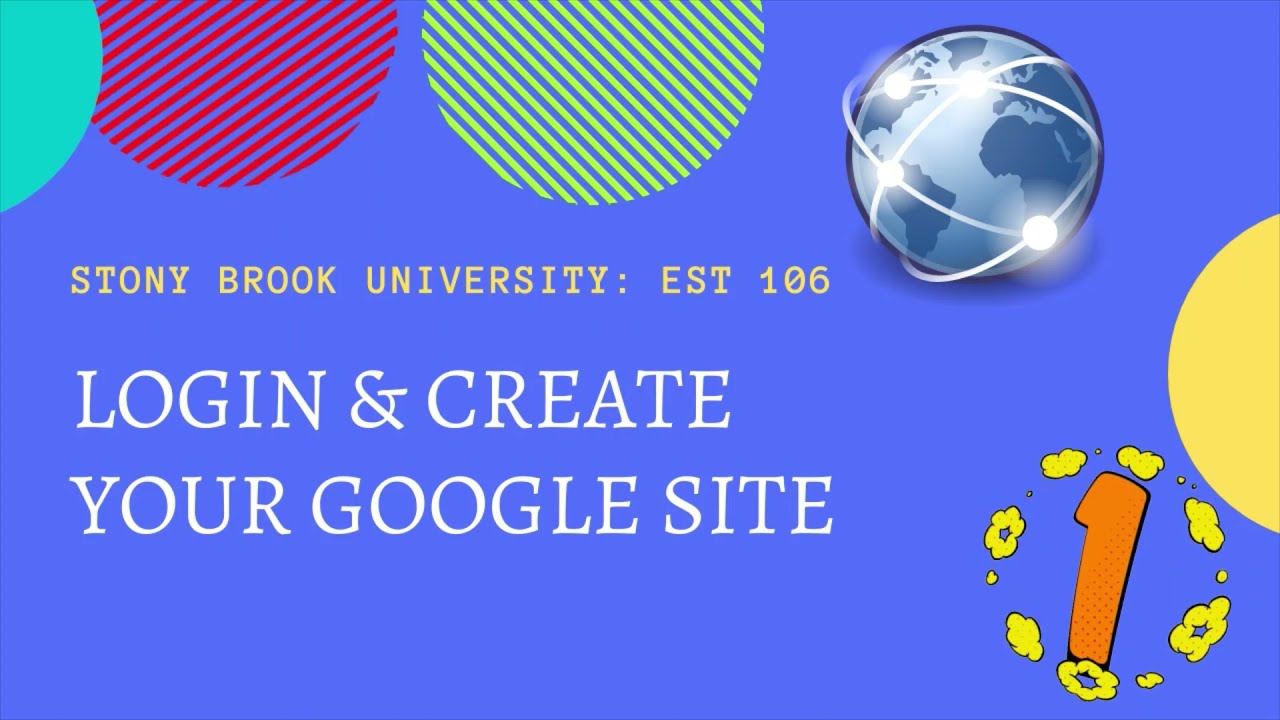 Google Sites Video #1: Login & Create your Google Site - YouTube