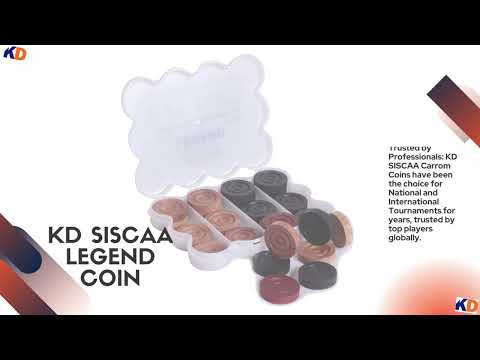 KD SISCAA Carrom Coin Carrom Board Accessory Approved & Used in National Tournament  (Legend)