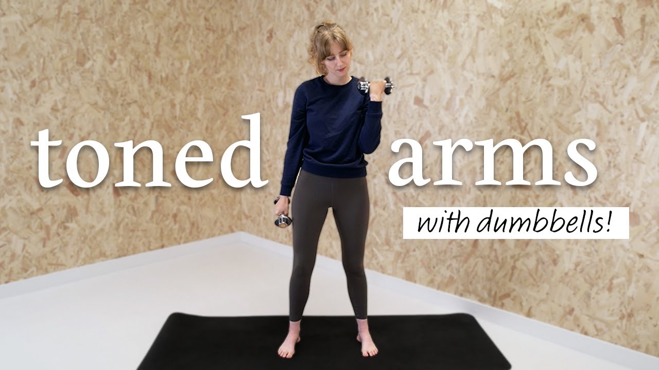 10 Minute Upper Body Dumbbell Workout (with warm up + cool down stretch ...
