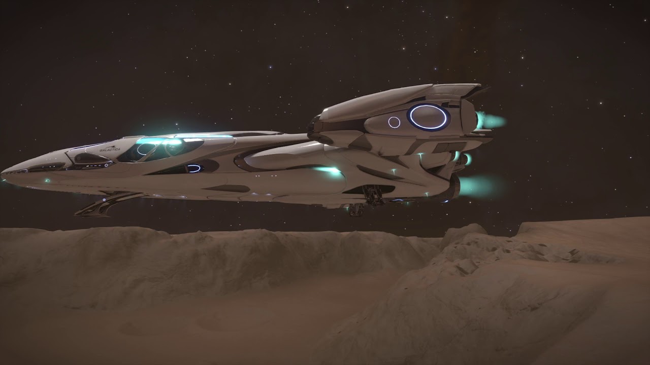 Elite Dangerous Imperial Cutter Landing On Deciat - YouTube