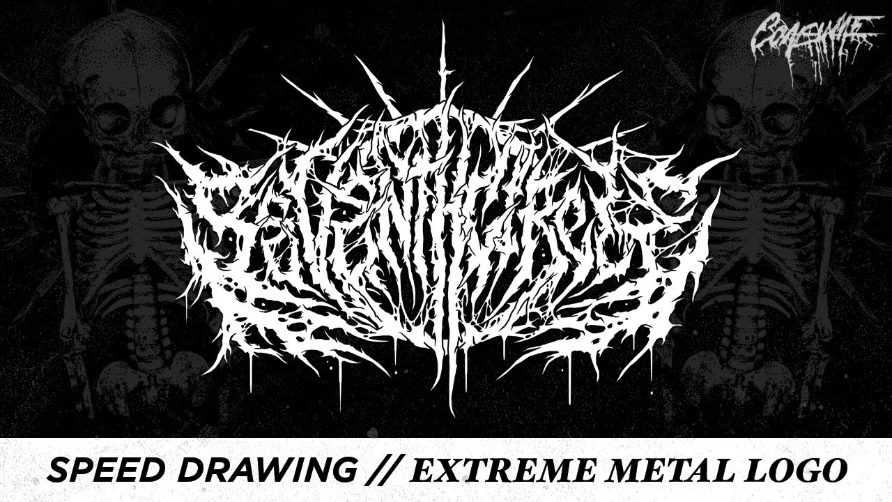 Speed Drawing // Extreme Metal Logo - Seventh Circle - YouTube