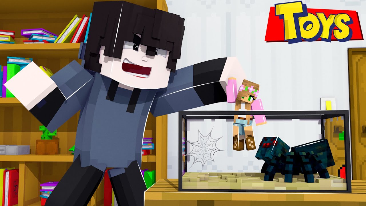 Evil BROTHER *STEALS* his SISTERS TOYS in Minecraft! - YouTube