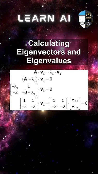 Calculating Eigenvectors and Eigenvalues #ai #artificialintelligence #machinelearning #aiagent ...