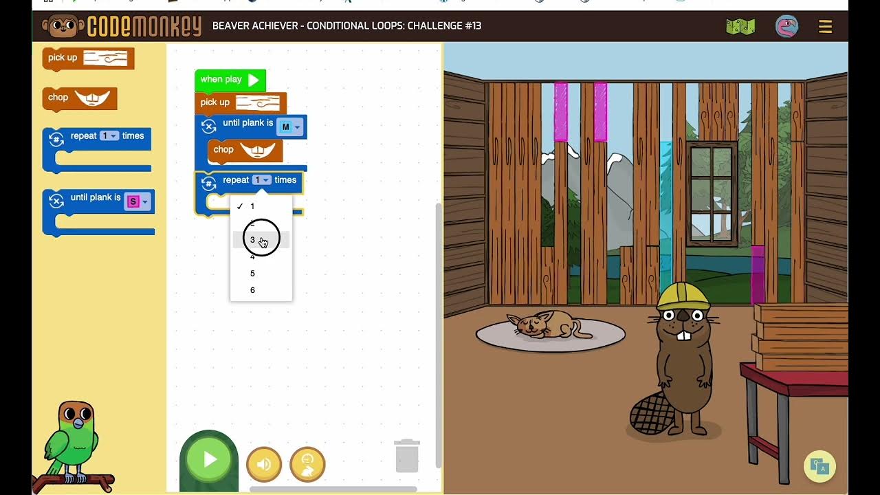 Beaver Achiever Conditional Loops 13 - YouTube
