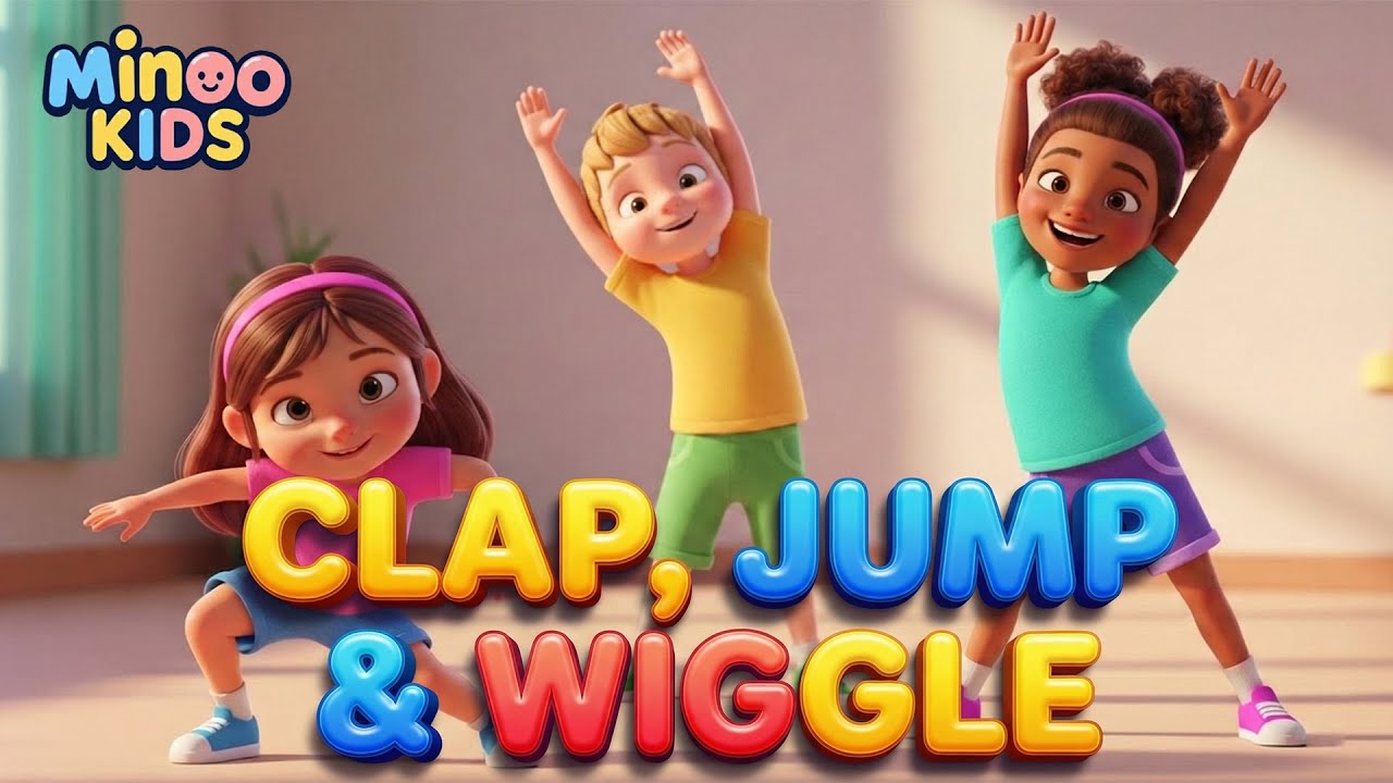 Clap, Jump & Wiggle | Dance Song for Kids 💃🕺| Nursery Rhymes - YouTube