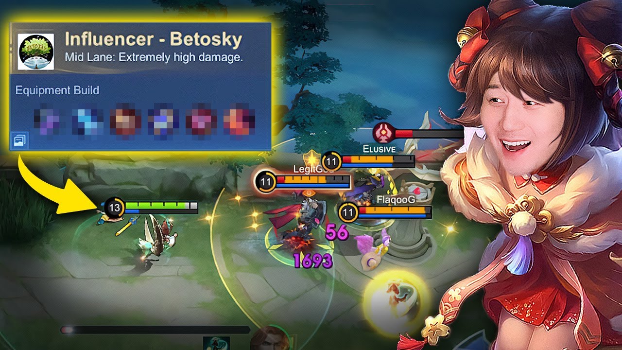 Played Betosky's Chang E build :) before updating Mobile Legends - YouTube