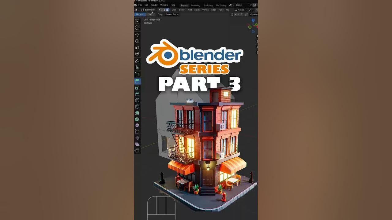 Blender Tutorial Part-3 - 🛠️ Blender Edit Modes Explained – Master 3D Modeling with Ease! - YouTube