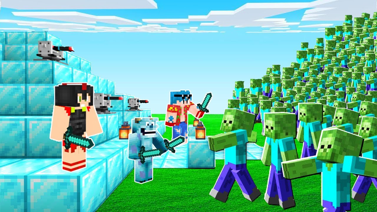 Los COMPAS VS 10.000 ZOMBIES 😱😰 El APOCALIPSIS en MINECRAFT. Timba vk ...