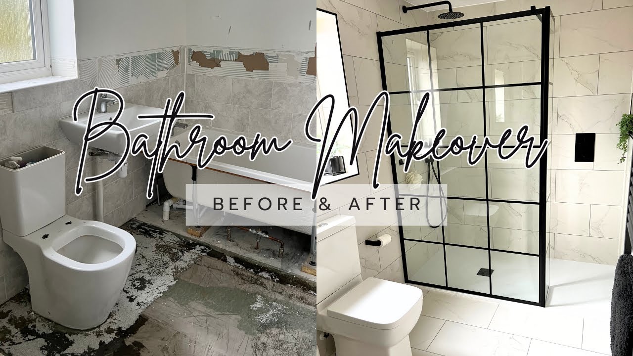 BATHROOM TRANSFORMATION 🚿 BEFORE & AFTER | BATHROOM DESIGN & DECOR ...