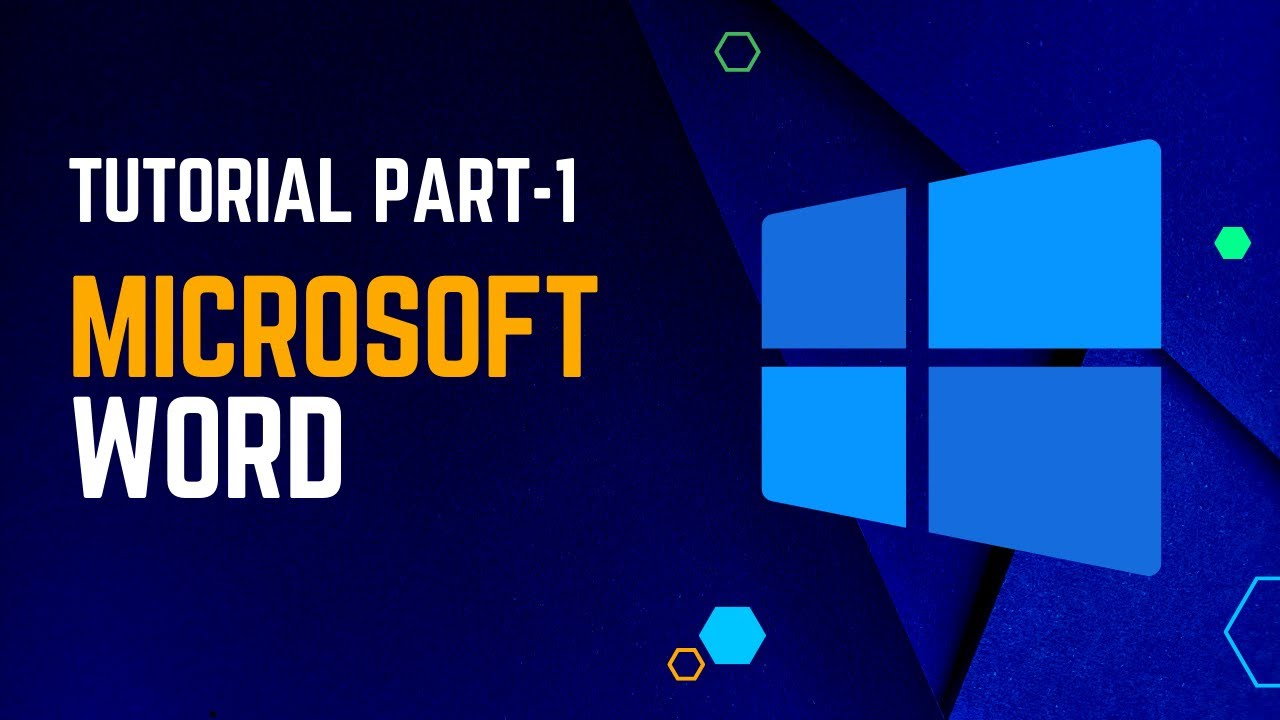 MICROSOFT WORD - TUTORIAL PART-1 - YouTube