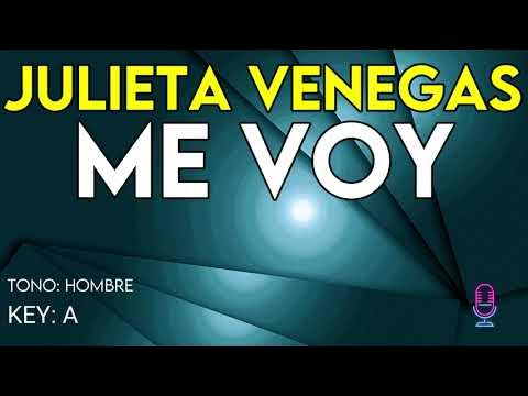 Julieta Venegas - Me Voy - Karaoke Instrumental - Hombre - YouTube