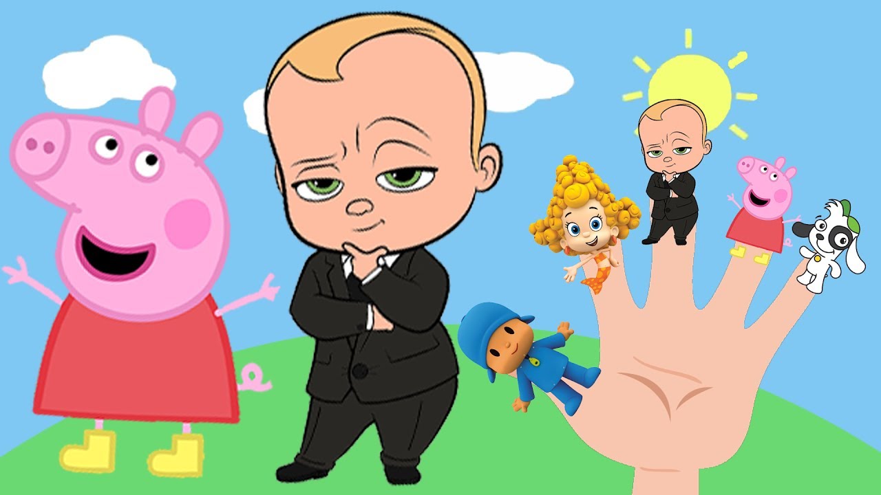 Finger Family Baby Boss Peppa Pig | Finger Family Songs | Finger Family ...