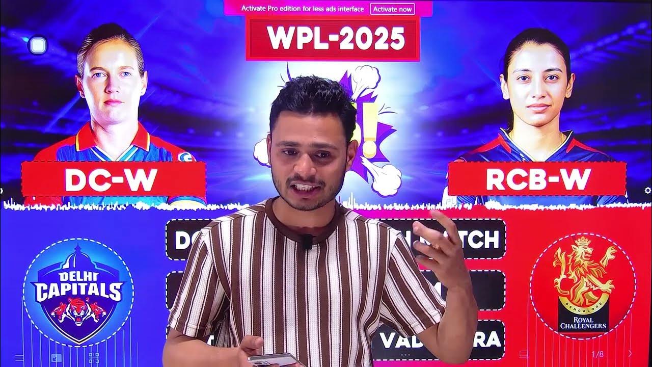 🔴Live : DC-W vs RCB-W Match Prediction | DC-W vs RCB-W Grand league Team | Dc vs Rcb 4th Wpl ...