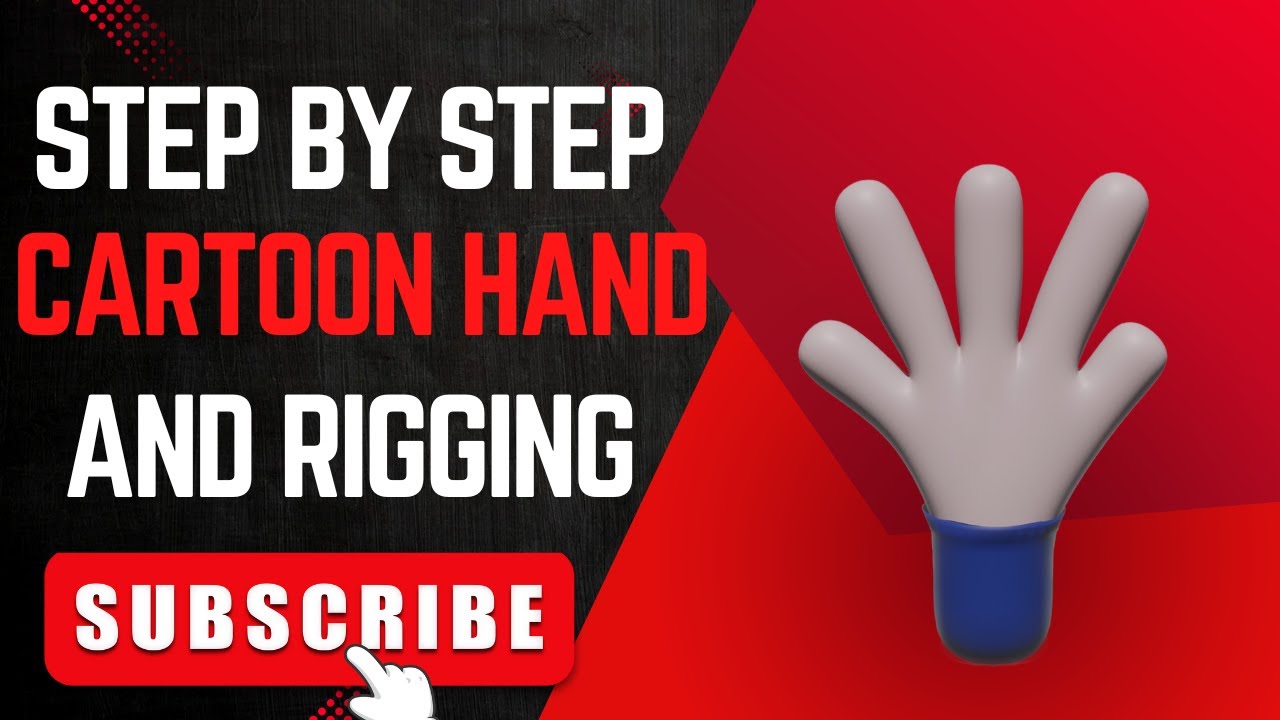 Easy modeling cartoon hand and how to rig In Blender - YouTube