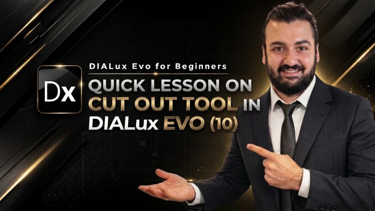 DIALux Evo for Beginners - Quick Lesson On Cut Out Tool In DIALux Evo ...