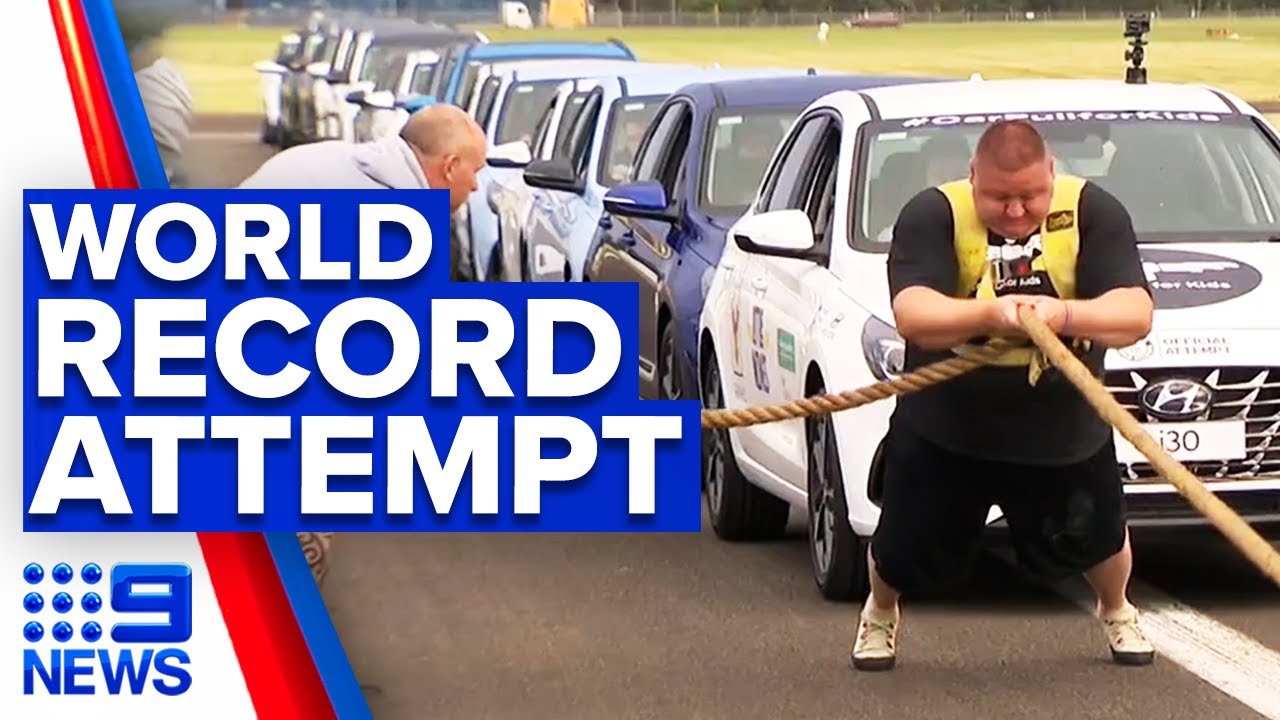 Sydney man attempts Guinness World Record | 9 News Australia - YouTube