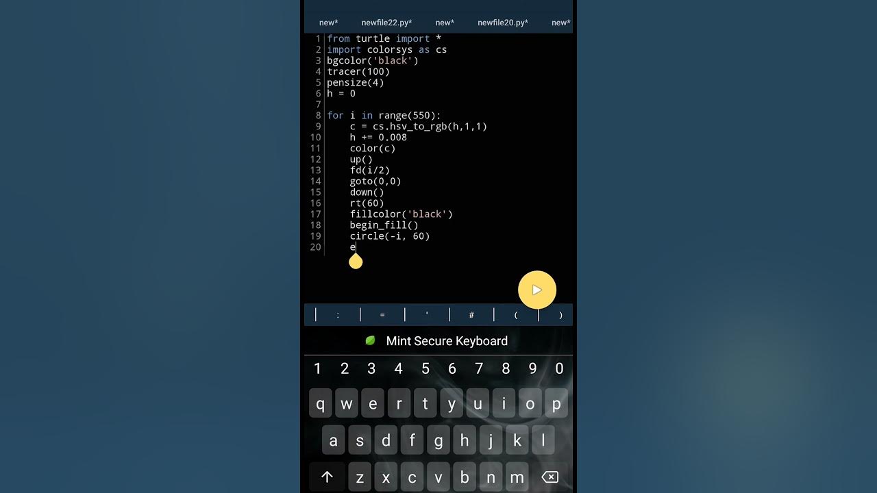 Python Turtle Graphic Design π’ Coding Status ππ Shorts Programming