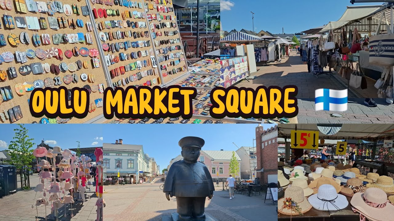 EXPLORING THE OULU MARKET SQUARE IN OULU CITY 🇫🇮 FINLAND - YouTube