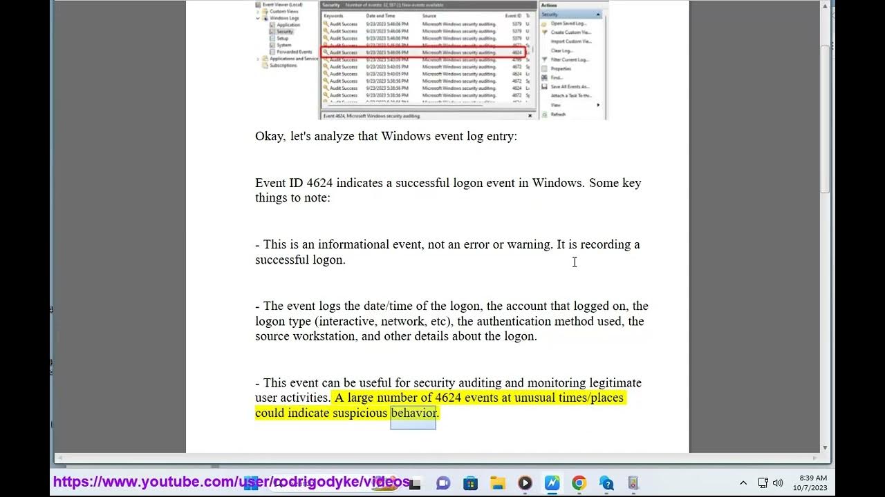 Fix Event ID 4624, An account was successfully logged on - YouTube