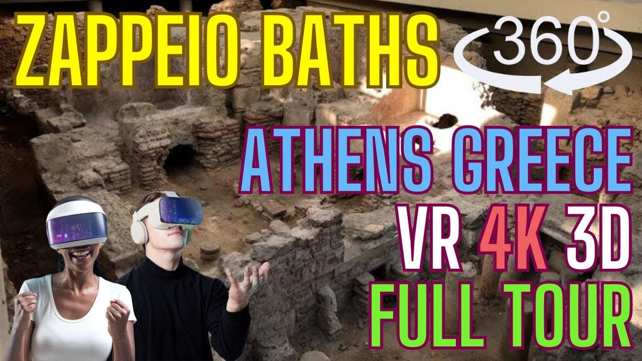 Hidden Athens: Zappeio Roman Baths | Immersive 4K 3D 360° VR Tour - YouTube