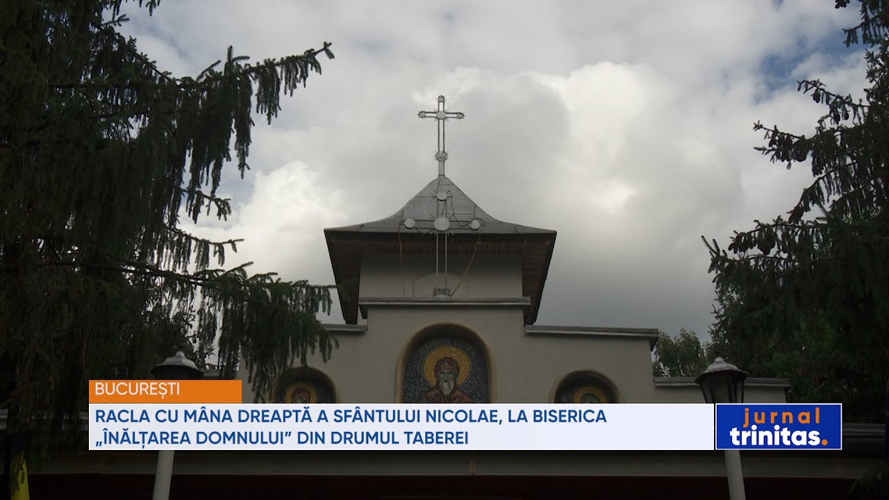 Racla cu mâna dreaptă a Sfântului Nicolae, la Biserica „Înălțarea ...