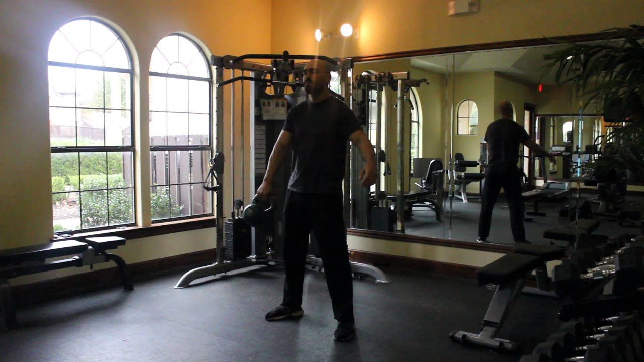 kettlebell around the body pass - YouTube