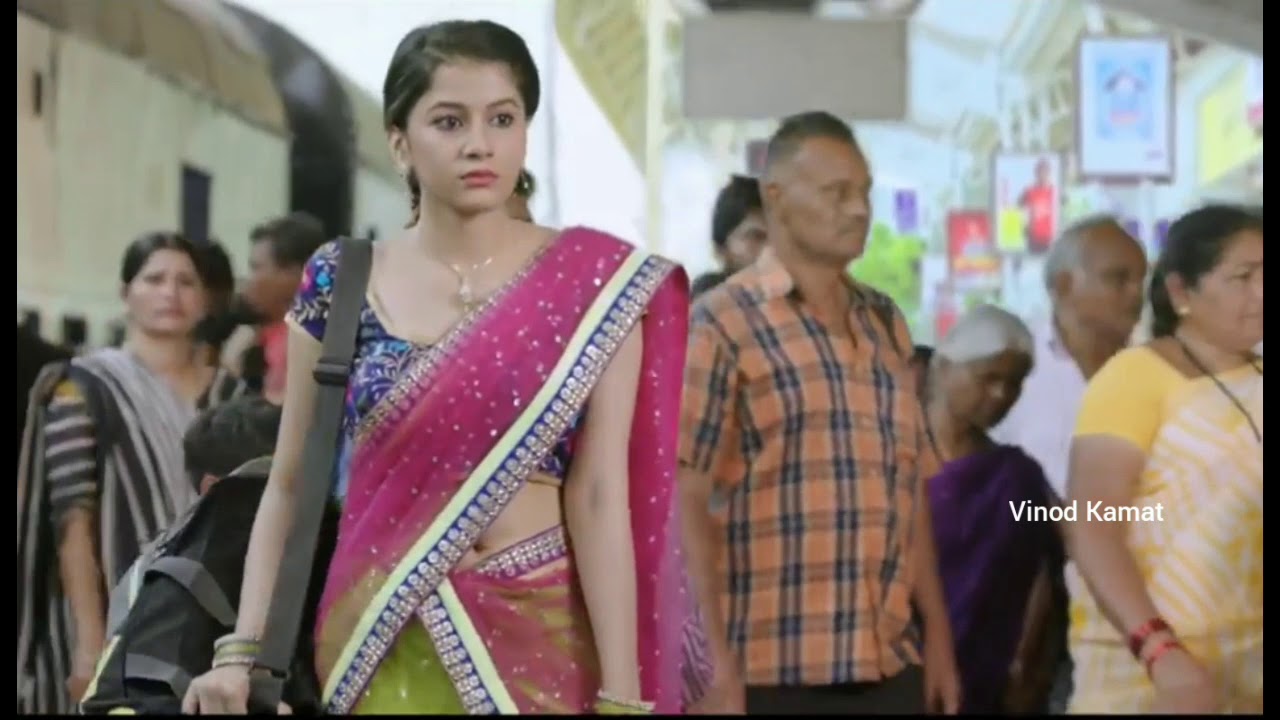 Lovely Simran Sharma Hot Navel Slip in Saree in platform - YouTube