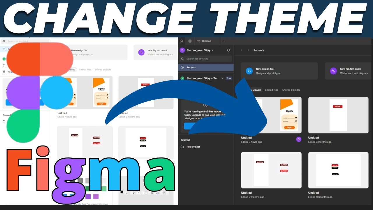 How to Change Theme in Figma | Enable Dark Mode - YouTube
